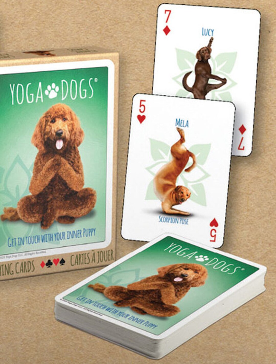 Yoga Dogs, 54 Playing Cards Luxury Playing Cards Poker Cards Trading ...