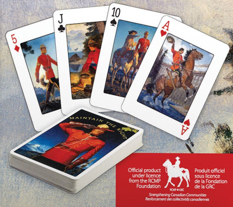 RCMP Royal Canadian Mounted Police, 54 Playing Cards Poker Cards ...