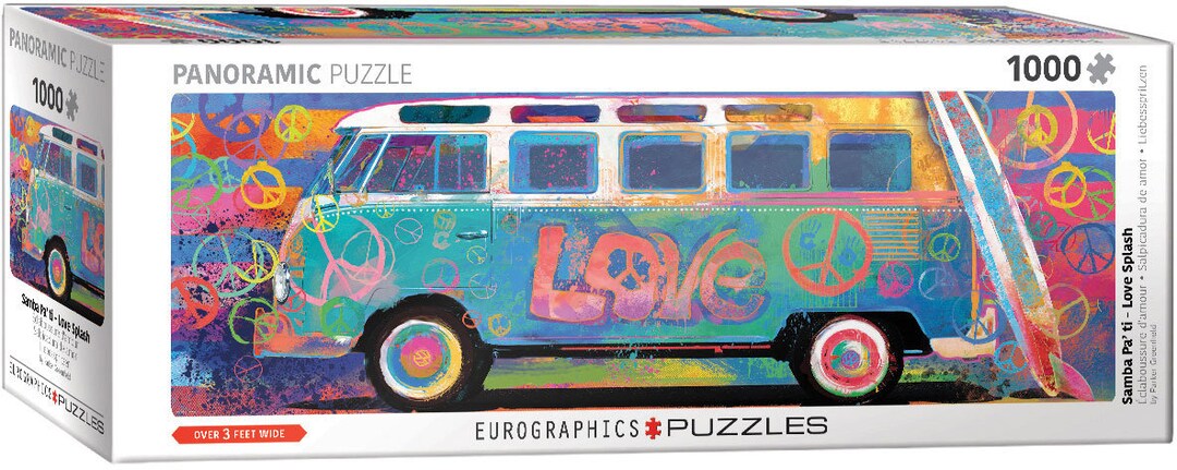 Love Splash, Panoramic Puzzles 1000 Piece Puzzles for Adults Brain ...
