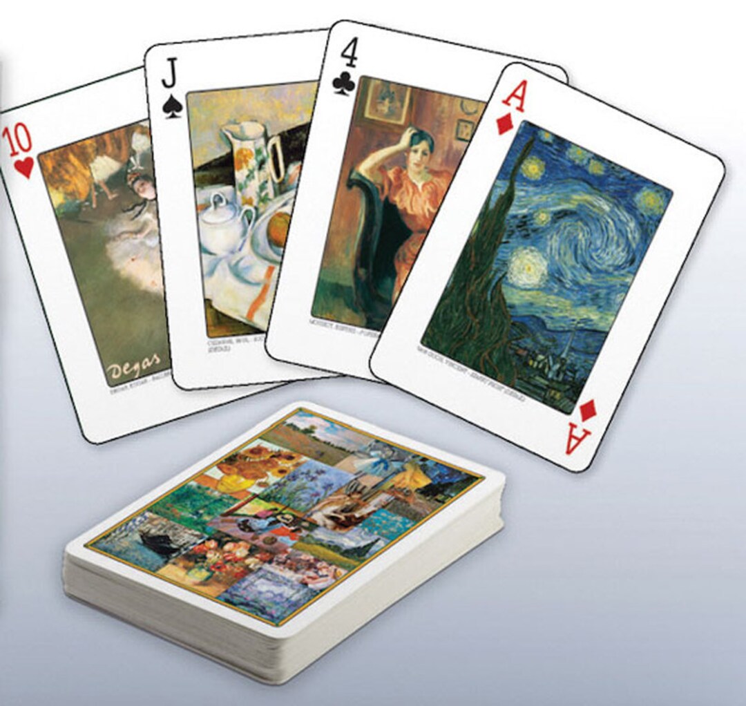Fine Art Impressionism Playing Cards, 54 Playing Cards Playing Cards ...