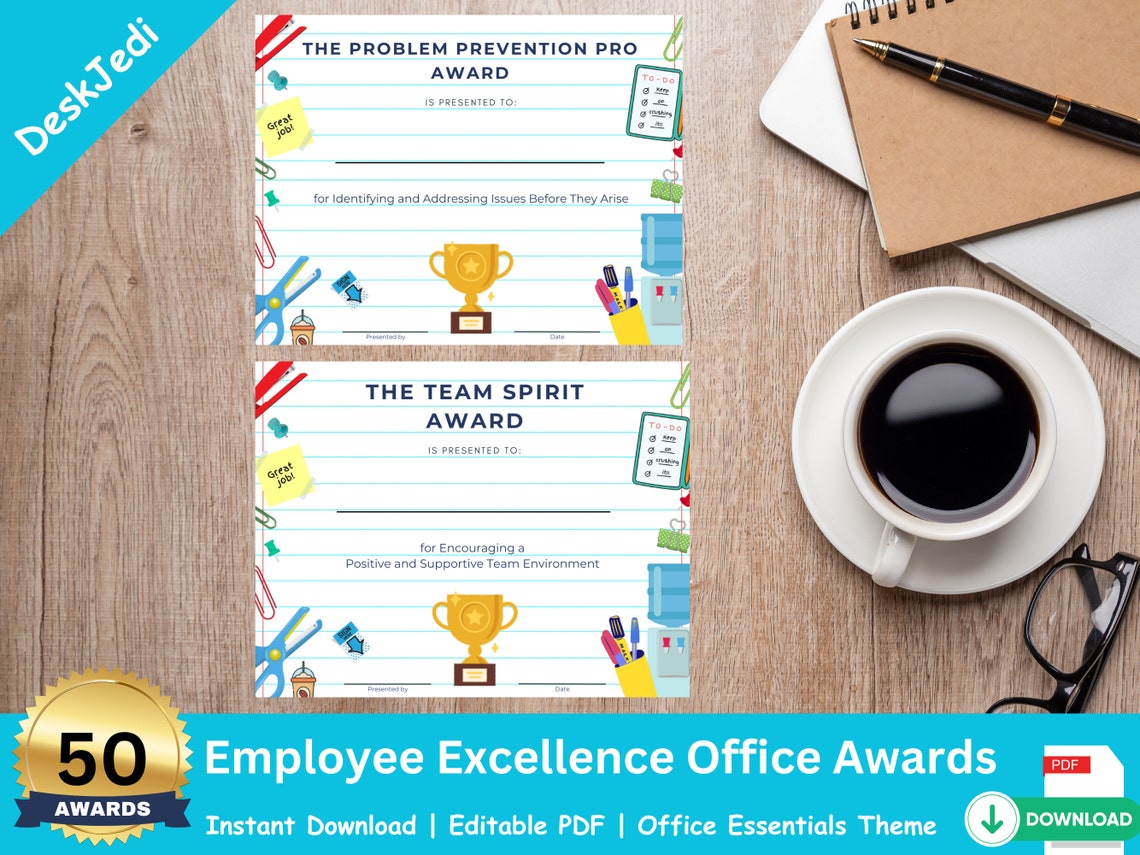 50 Employee Excellence Office Awards Boost Workplace Morale & Celebrate ...