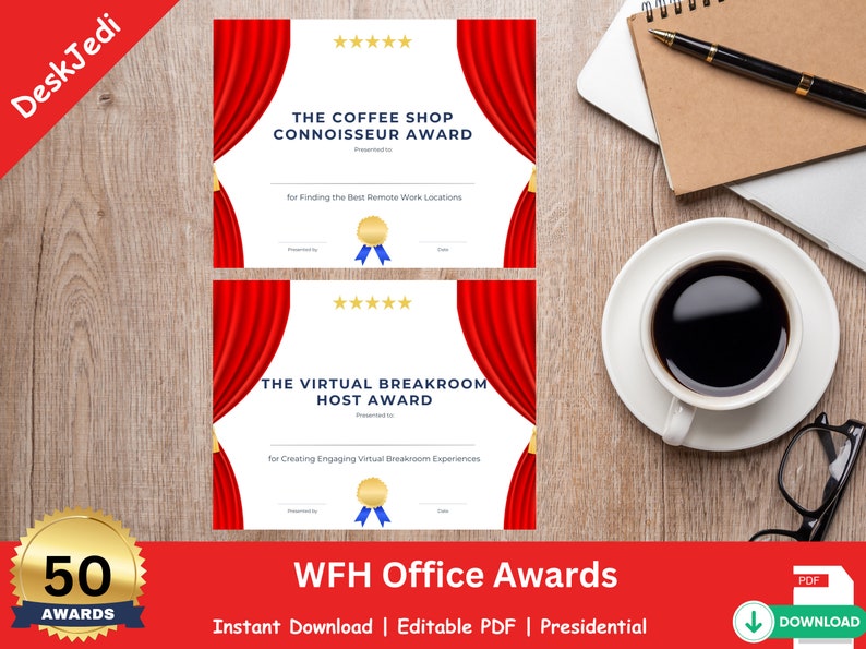 50 Digital WFH Theme Digital Awards | Boost Workplace Morale ...