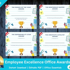 50 Employee Excellence Office Awards | Boost Workplace Morale ...