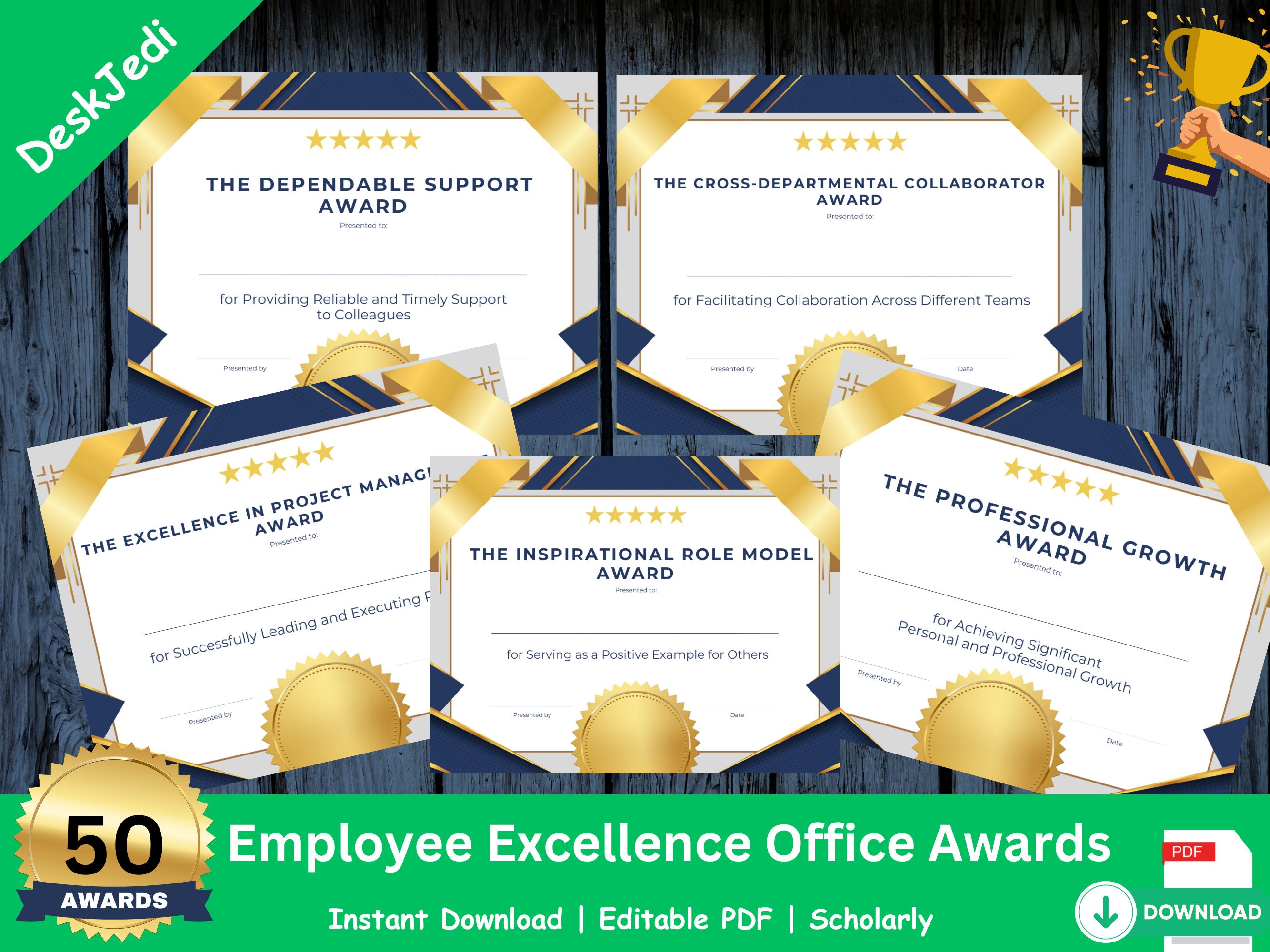 150 Office Awards + 8 Blank Award Certificates - Boost Morale ...