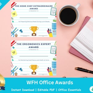 50 WFH Theme Digital Awards | Boost Workplace Morale & Celebrate ...