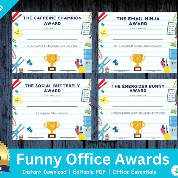 Funny Team Awards - Etsy