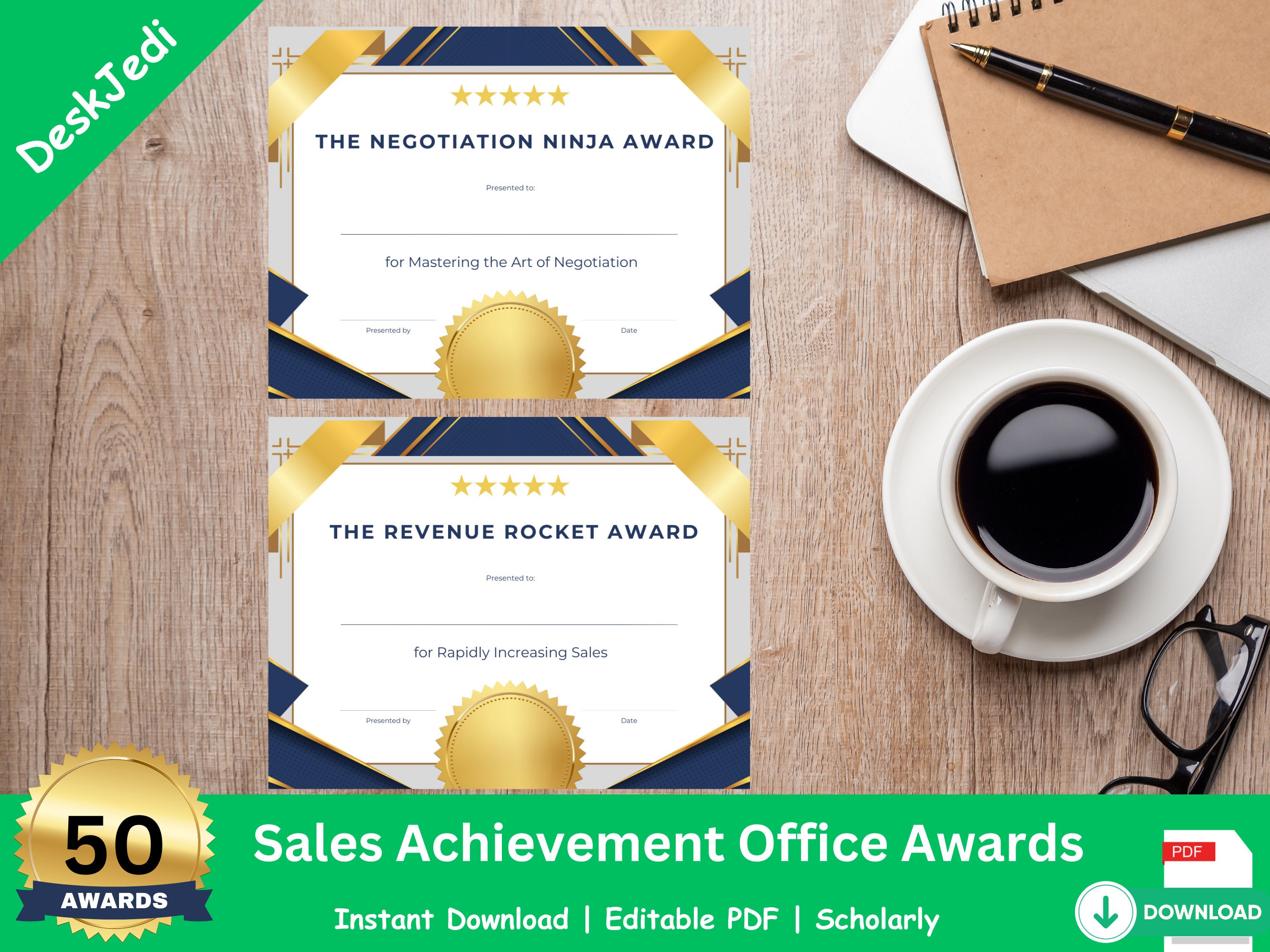 50 Sales Superstar Certificate Awards for Sales, Customer Service, Account Executives, Biz Dev ...