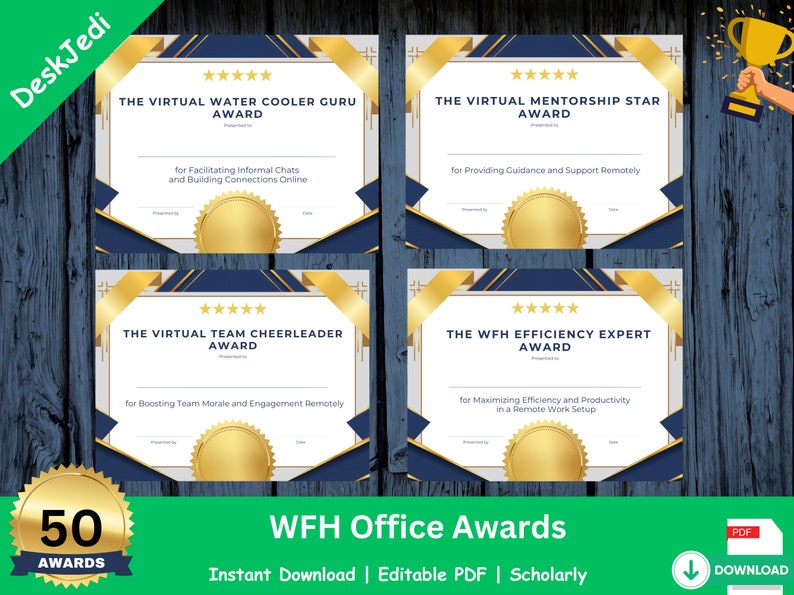 50 WFH Theme Digital Awards | Boost Workplace Morale & Celebrate ...