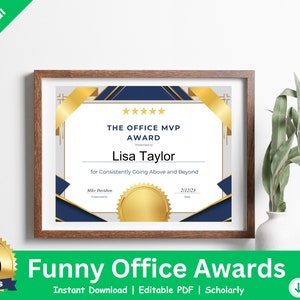 150 Office Awards + 8 Blank Award Certificates - Boost Morale ...