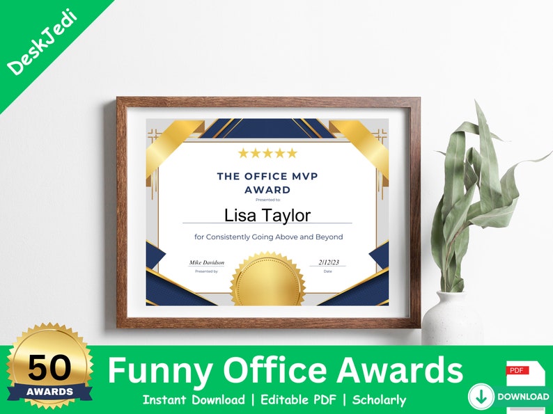 150 Office Awards + 8 Blank Award Certificates - Boost Morale ...
