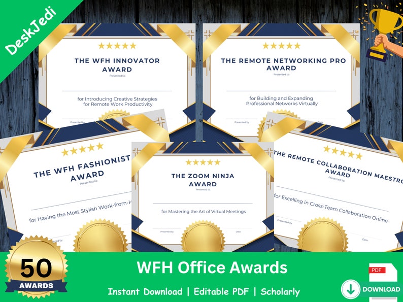 150 Office Awards + 8 Blank Award Certificates - Boost Morale ...