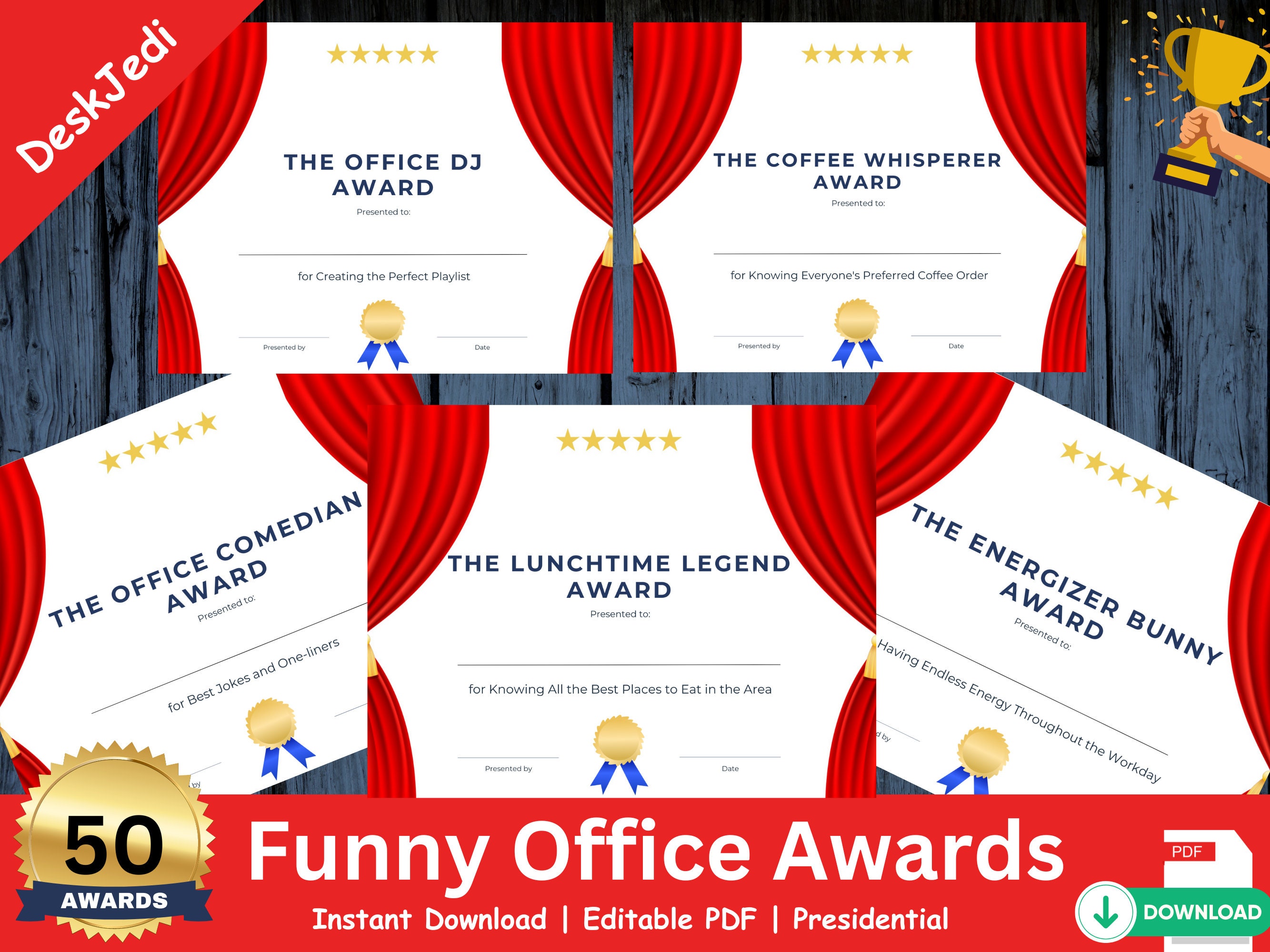 50 Funny Office Awards | Boost Morale and Celebrate Achievements W ...