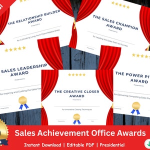 50 Sales Superstar Printable Certificate Awards for Sales, Customer ...