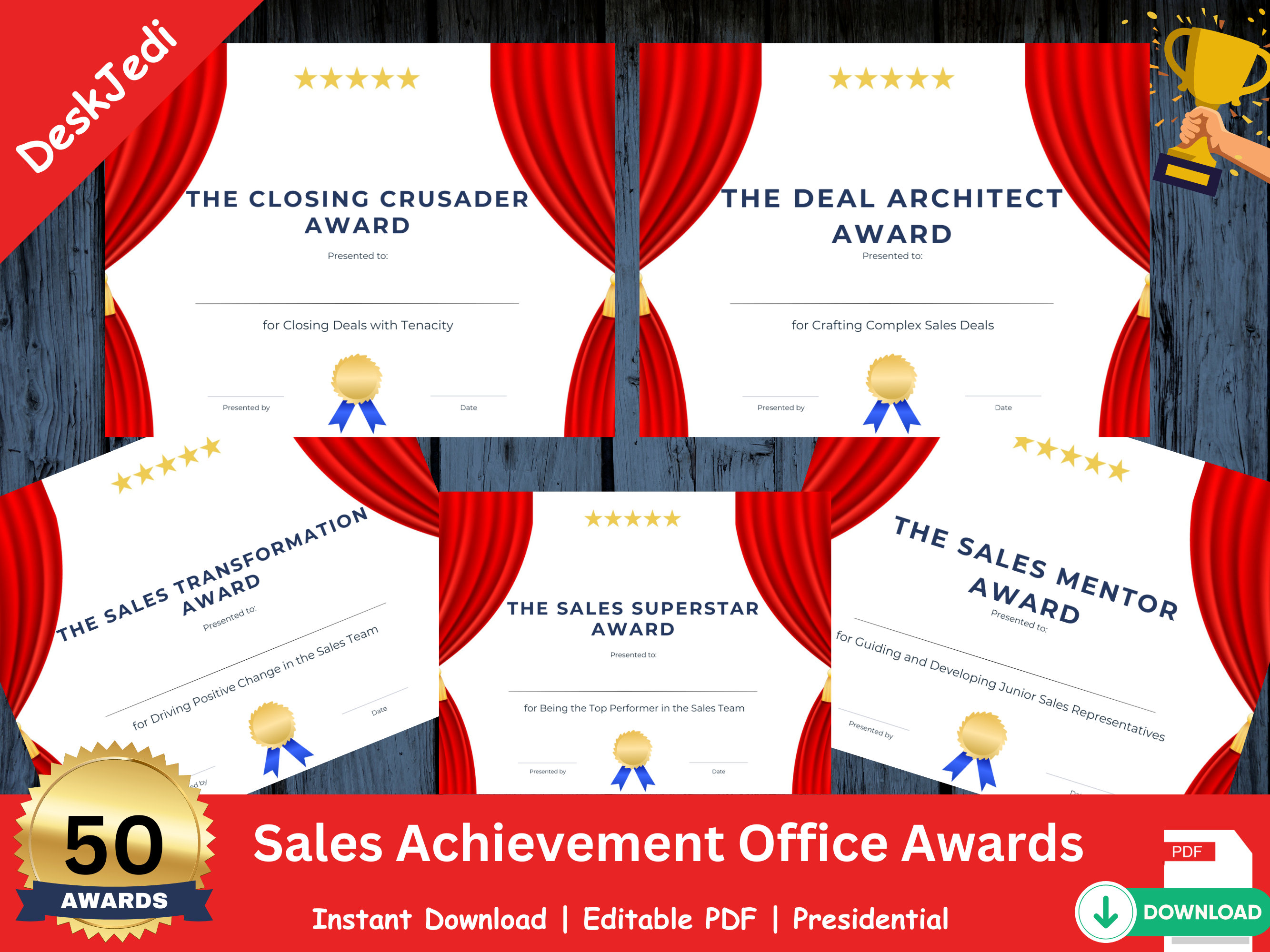 50 Sales Superstar Printable Certificate Awards for Sales - Etsy
