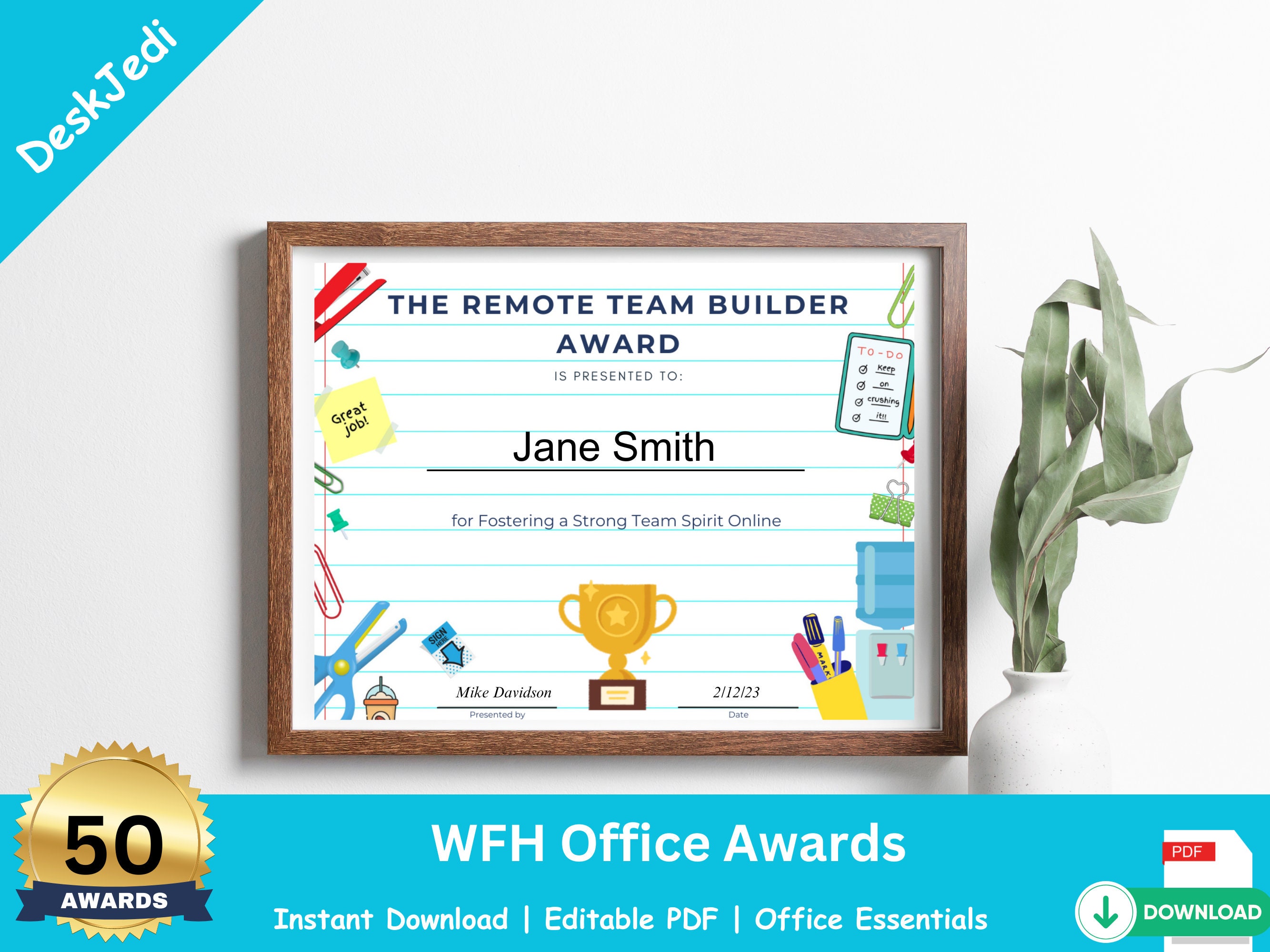 50 WFH Theme Digital Awards | Boost Workplace Morale & Celebrate ...