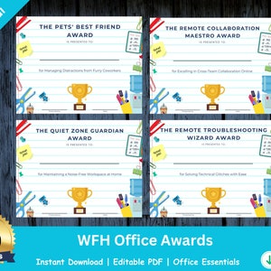50 WFH Theme Digital Awards | Boost Workplace Morale & Celebrate ...