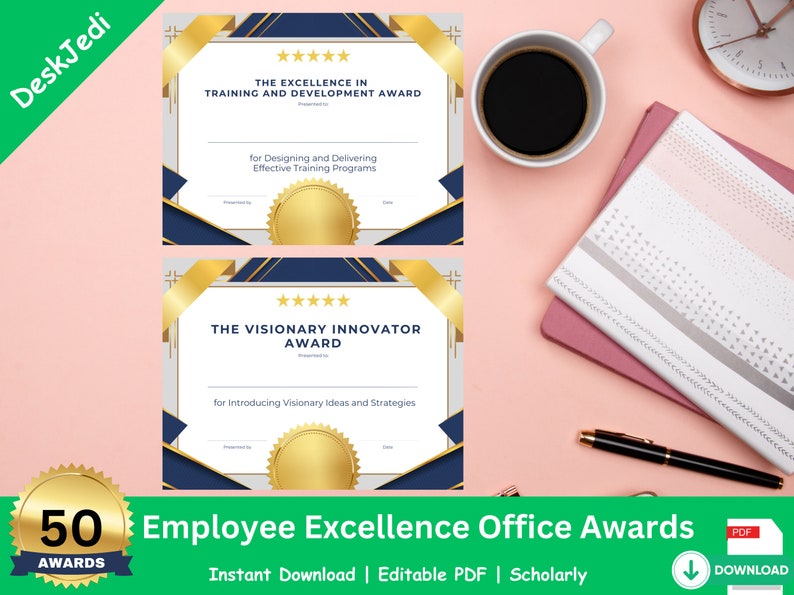 50 Employee Excellence Printable Office Awards | Boost Workplace Morale ...