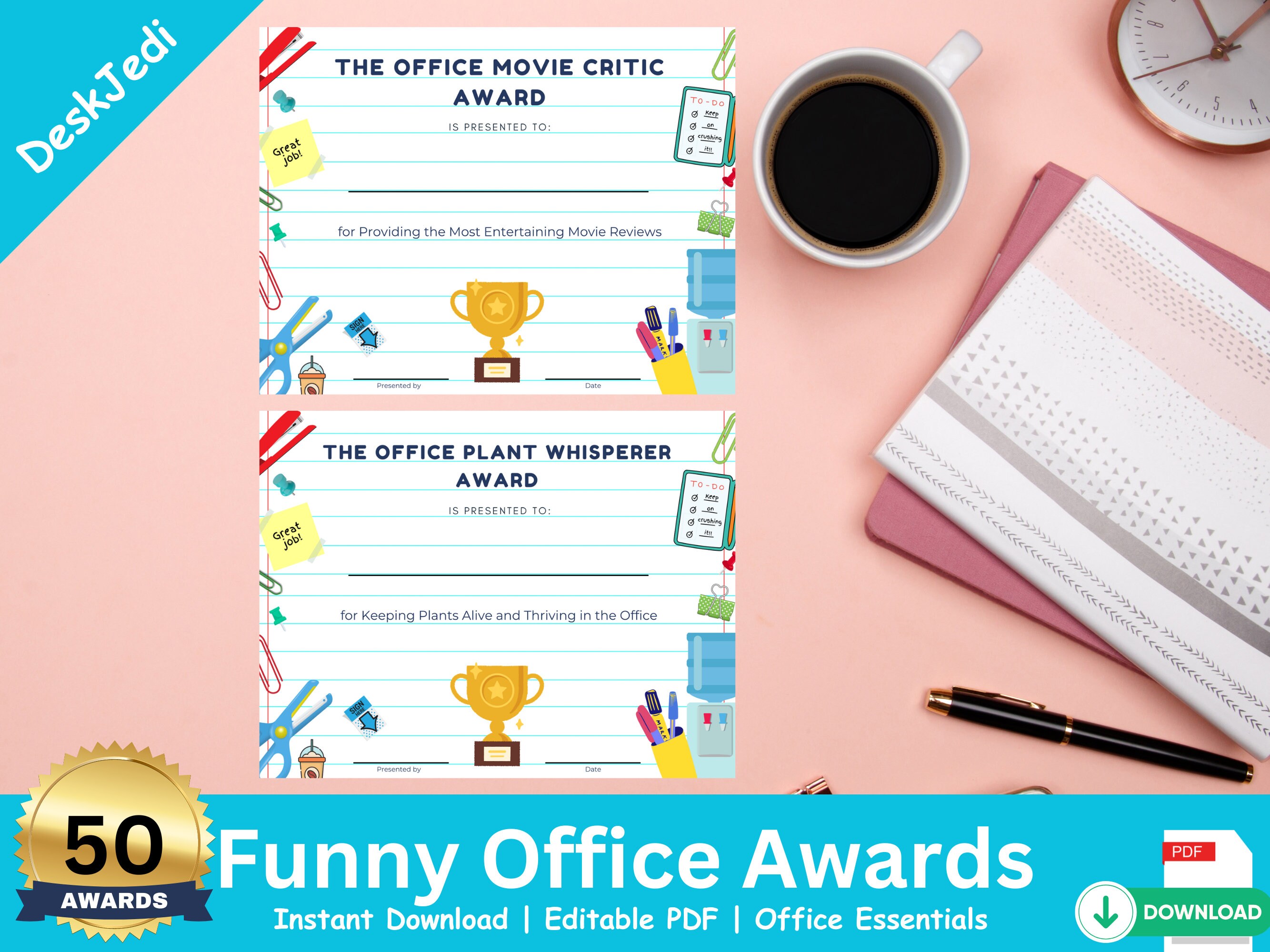 50 Funny Office Awards - Printable Certificates to Boost Morale ...