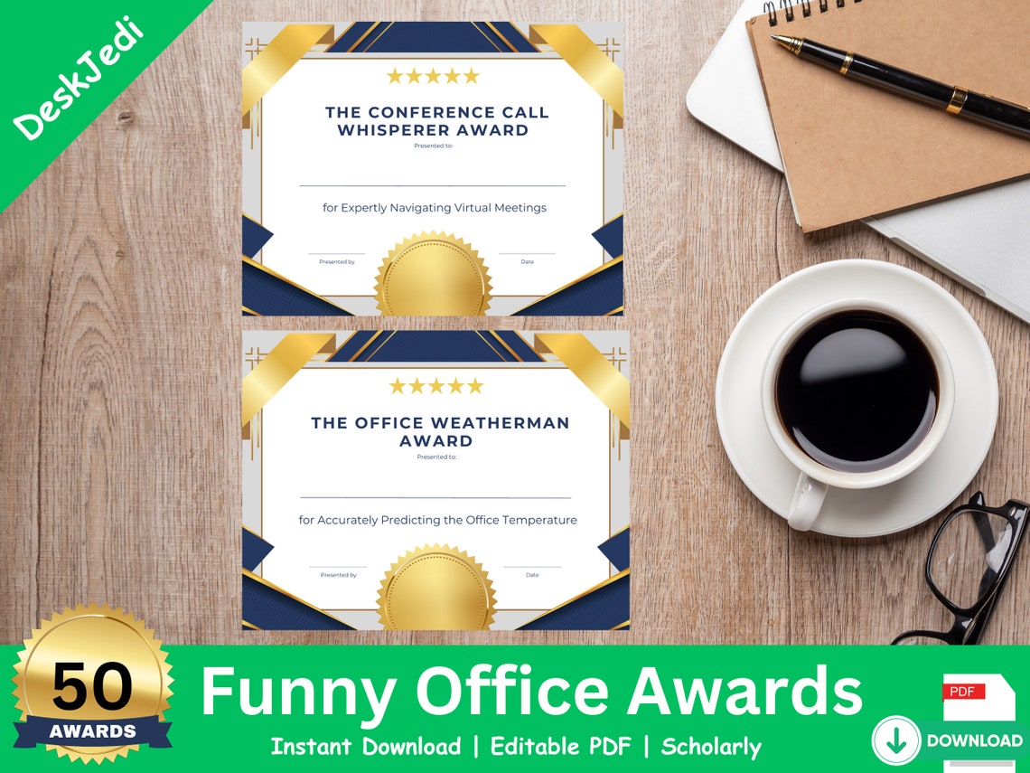 150 Office Awards + 8 Blank Award Certificates - Boost Morale ...