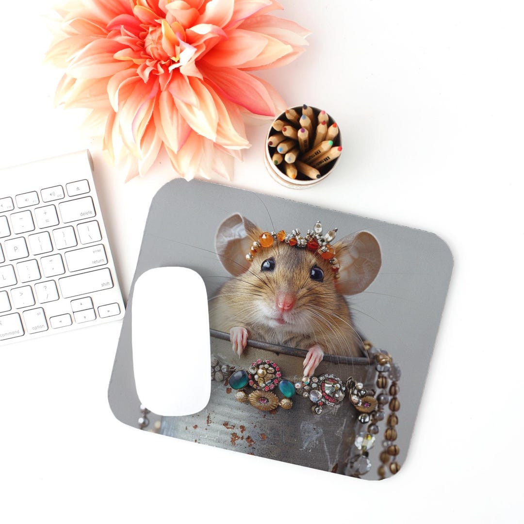 Lamour Mouse: Sparkle & Cheese Mouse Pad (rectangle) - Etsy