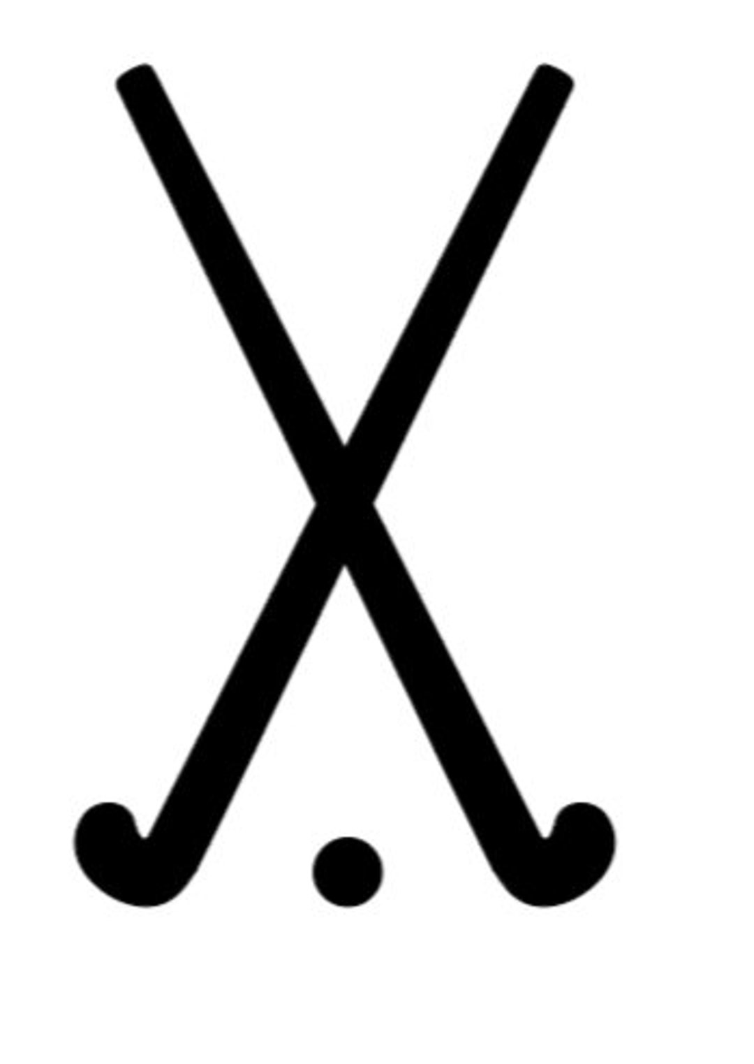 Field Hockey Sticks Silhouette Vinyl Decal Sticker Select - Etsy