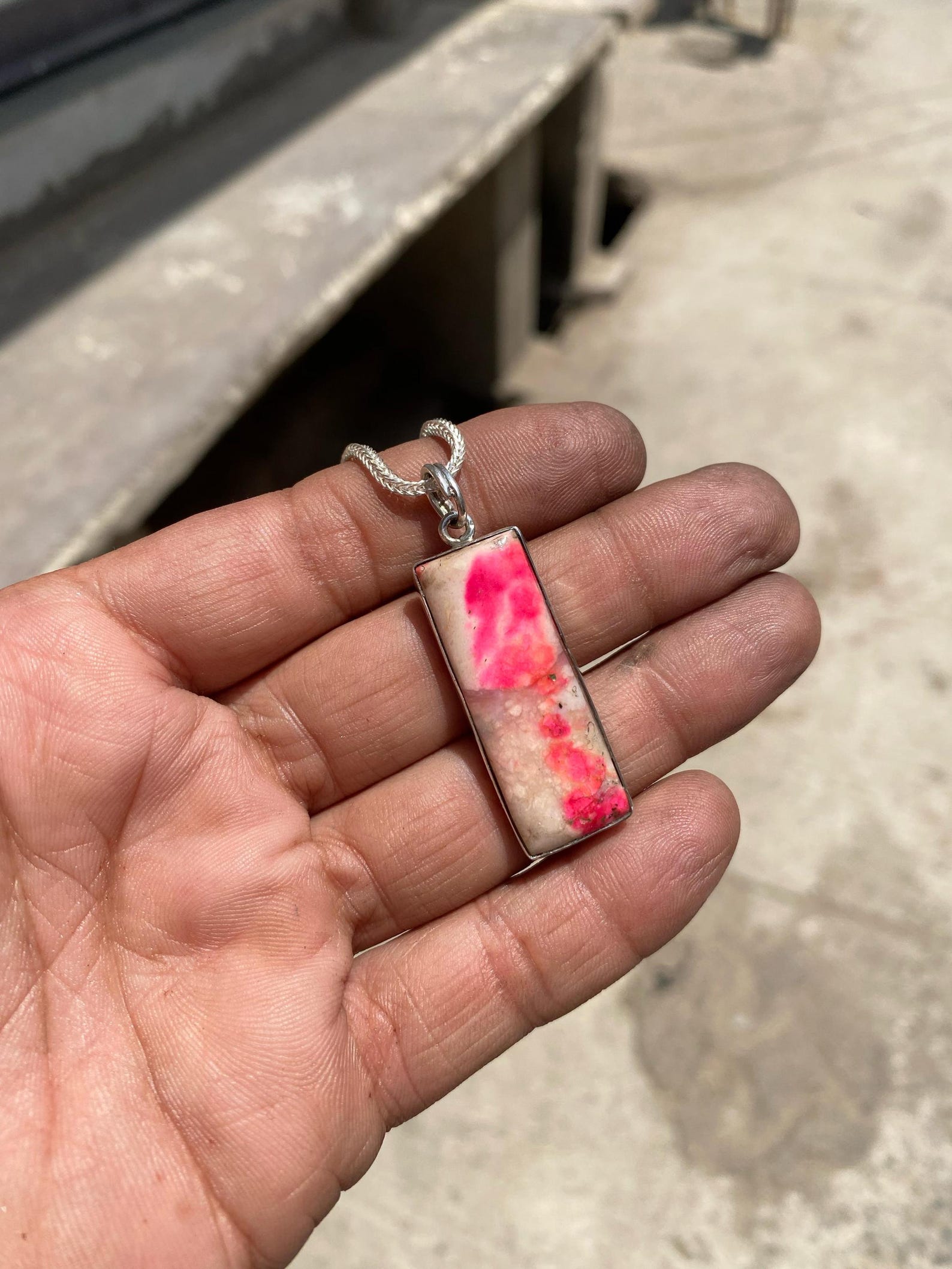 Tugtupite Pendant From Greenland – Rare & Radiant Natural Gemstone - Etsy