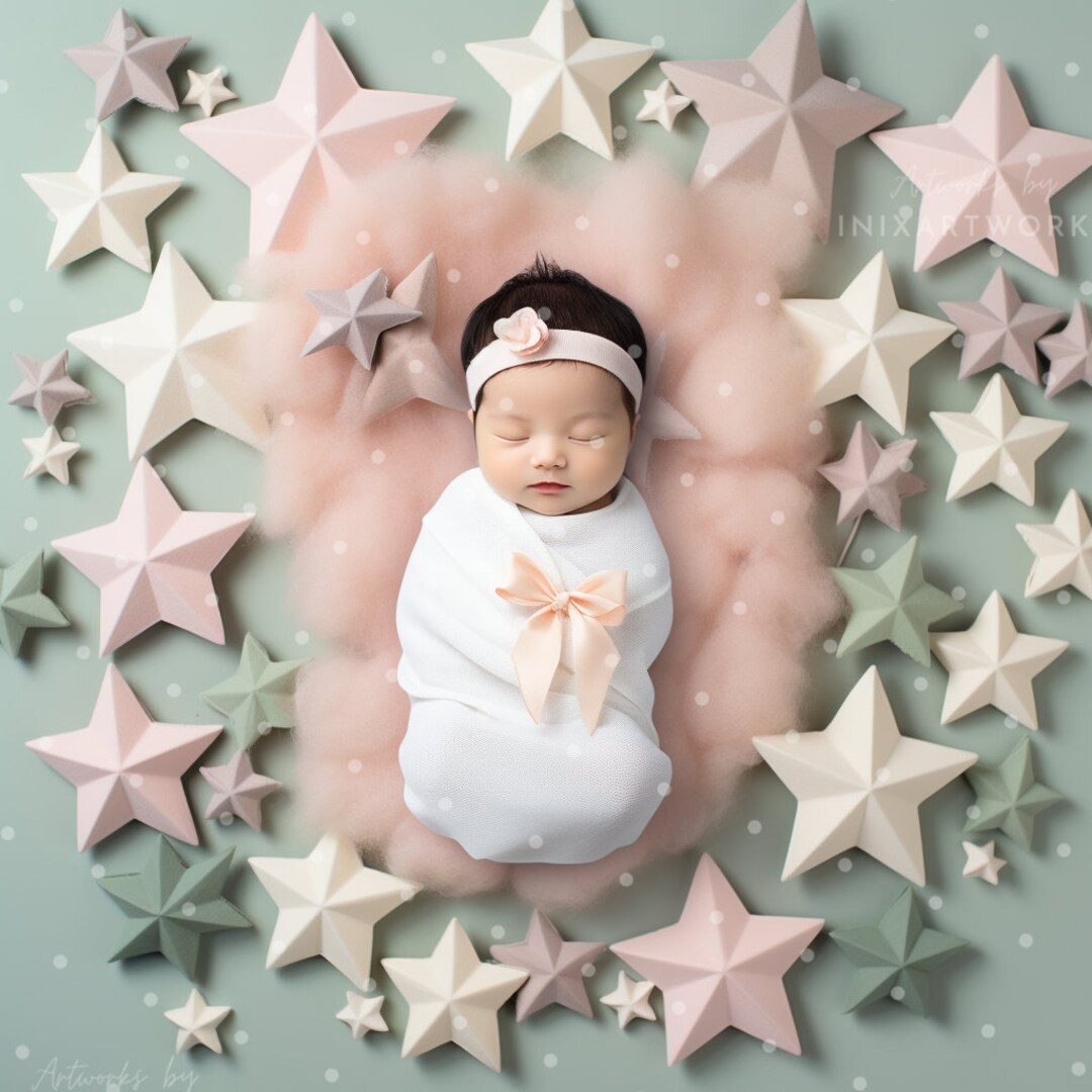 New Born Backdrop, Baby Backdrop, New Born Photography, Gender Neutral ...