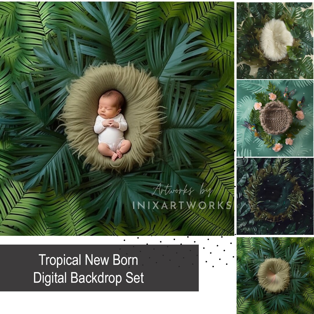 DIGITAL New Born Backdrop Bundle of 4 Baby New Born Photography ...
