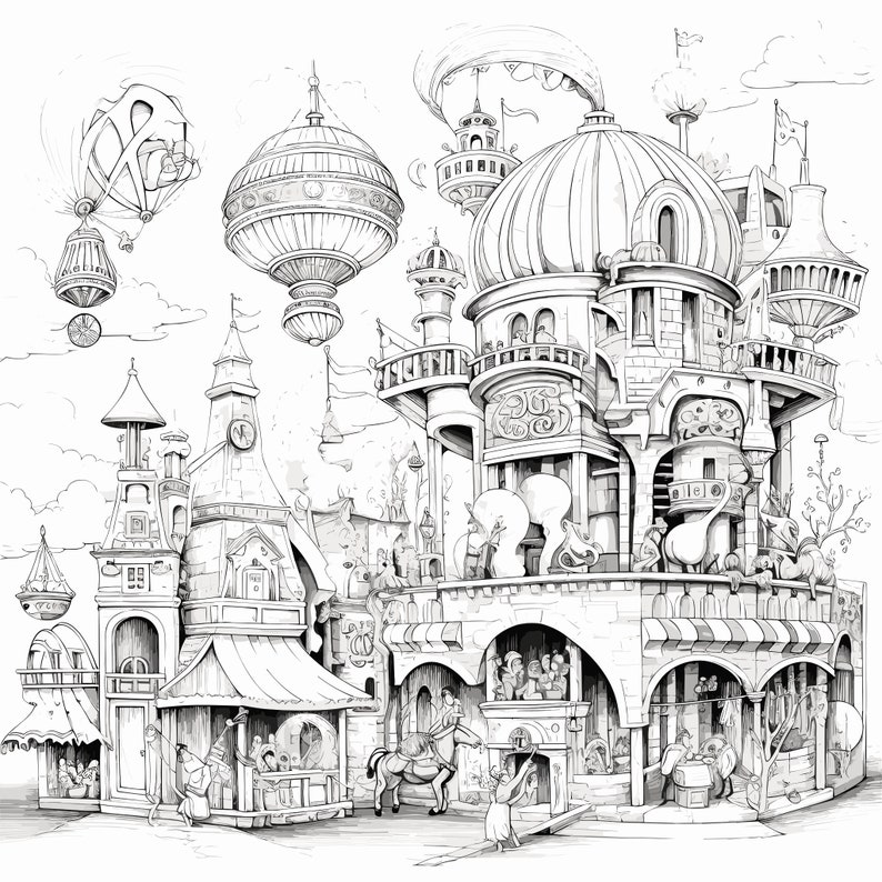 High-quality Coloring Pages - Etsy