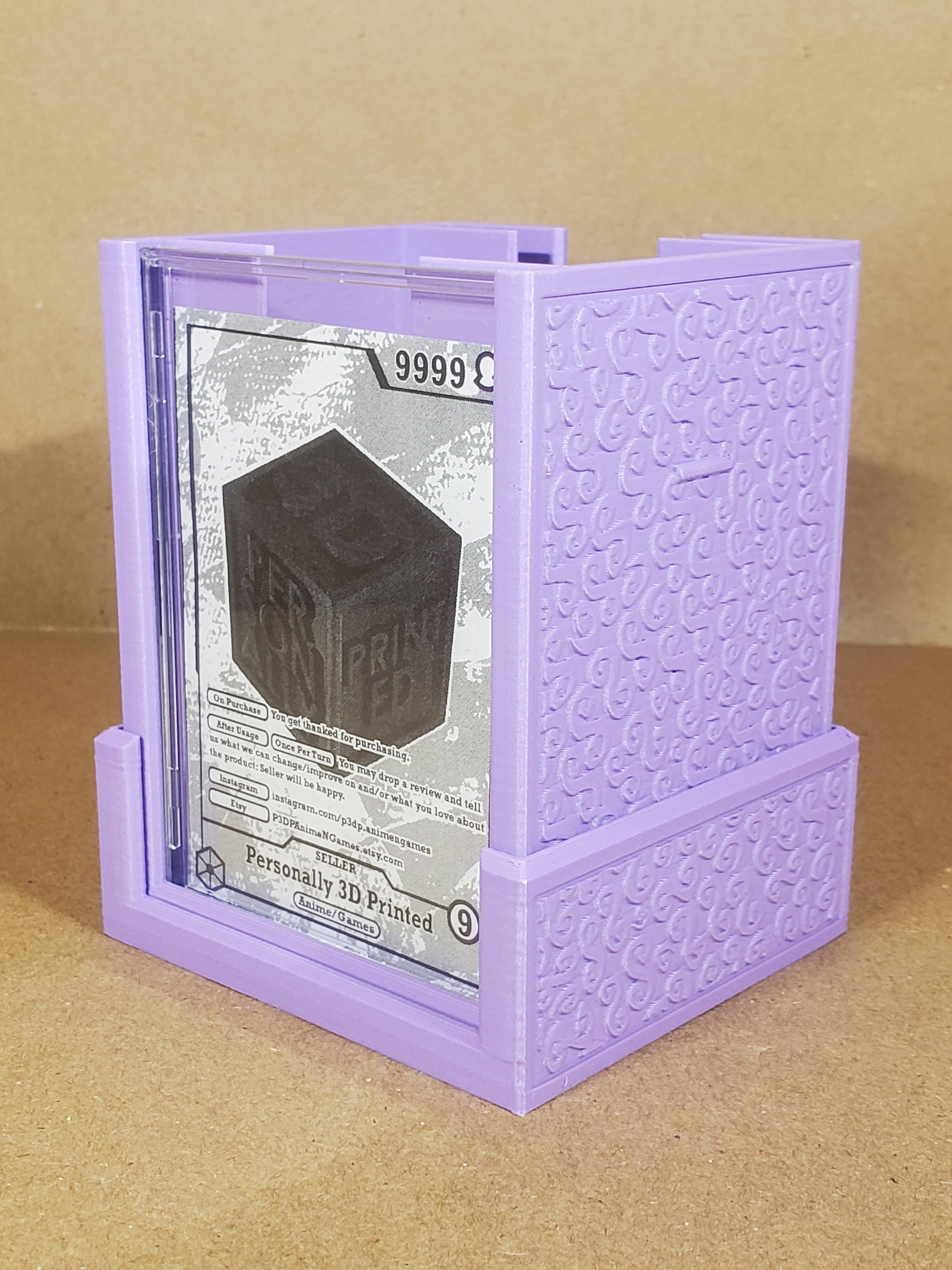 Devil Box Model Purple Compartmentalized TCG Deck Box Customizable Lid ...
