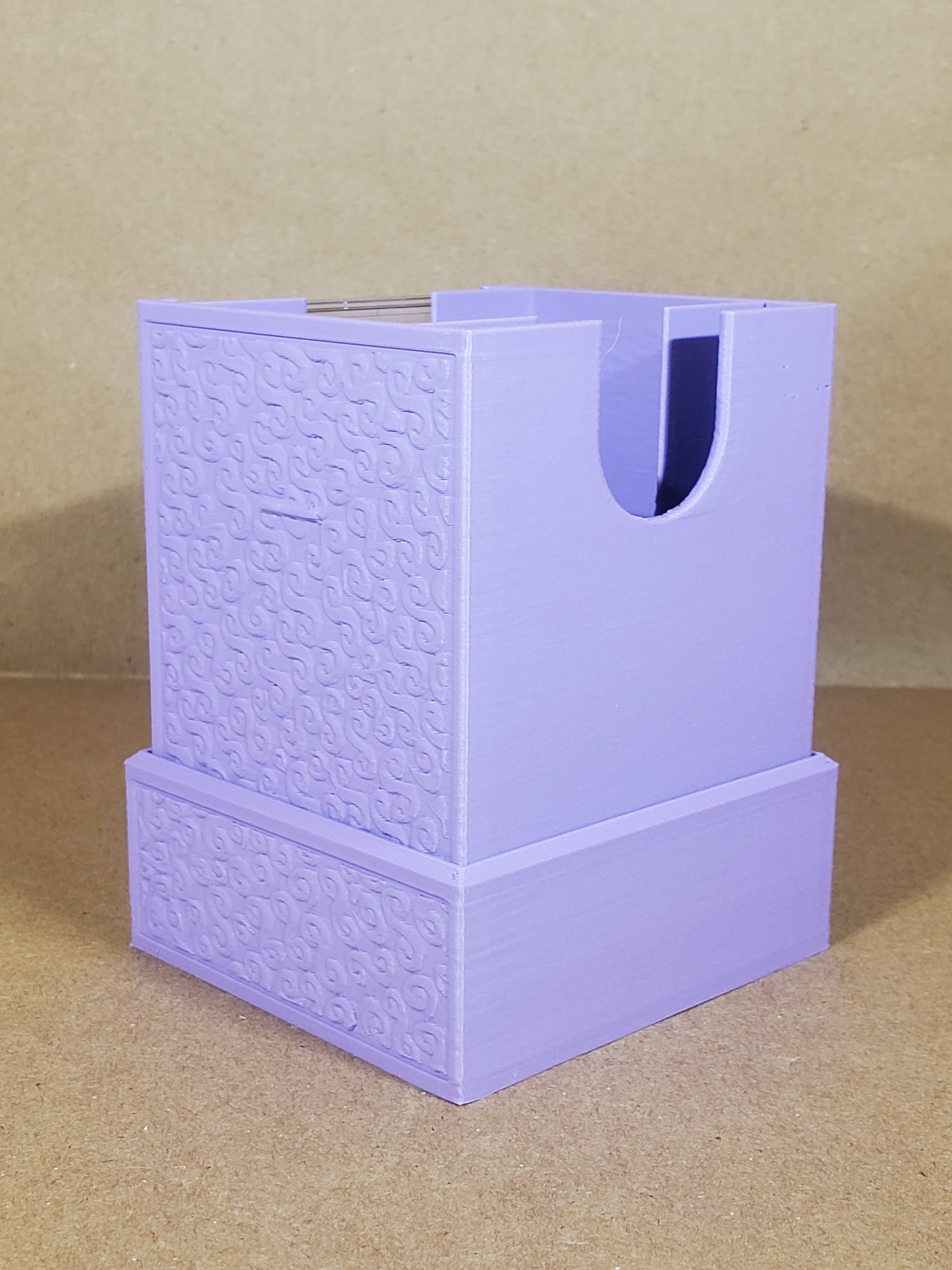 Devil Box Model Purple Compartmentalized TCG Deck Box Customizable Lid ...