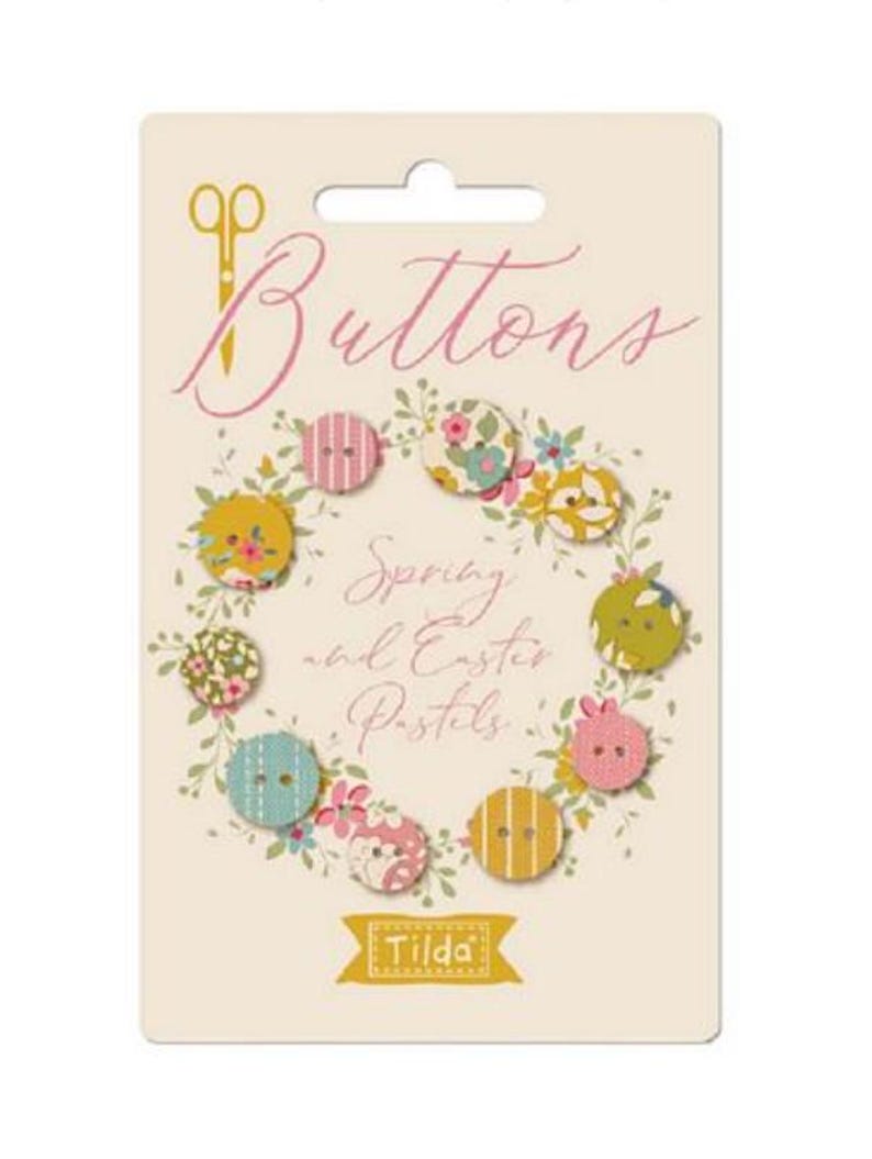 Tilda- Button Creating Memories Spring- 5pc 10mm & 12mm | TIL400062 - Etsy