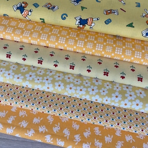 6 Fat Quarter Bundle, Yellow Color Mix Quilt Fabric - Etsy