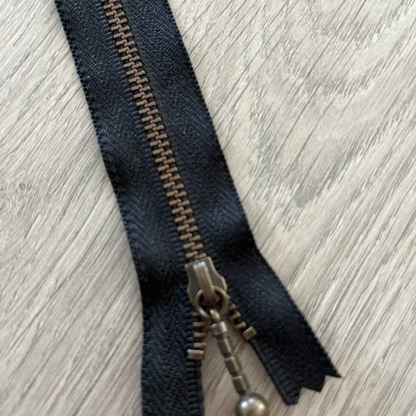 Antique Brass Zipper - Etsy