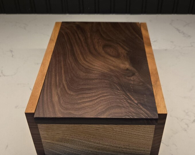 Butternut With Walnut Lid Wooden Box - Etsy