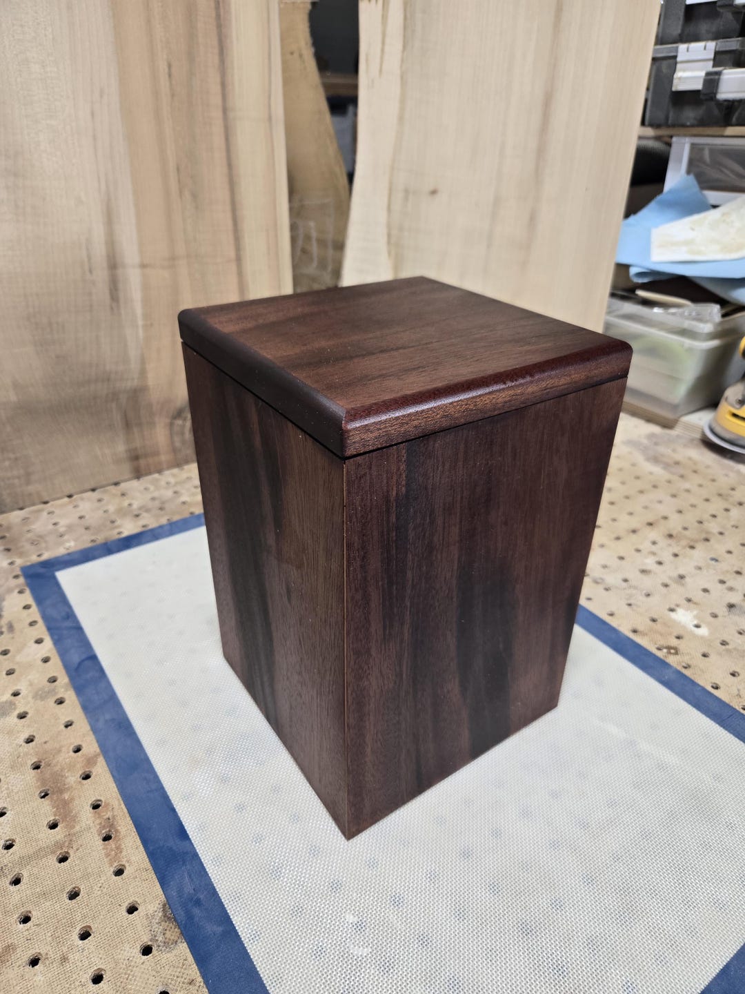 Mahogany Cremation Box Interment Box - Hand Crafted - Etsy