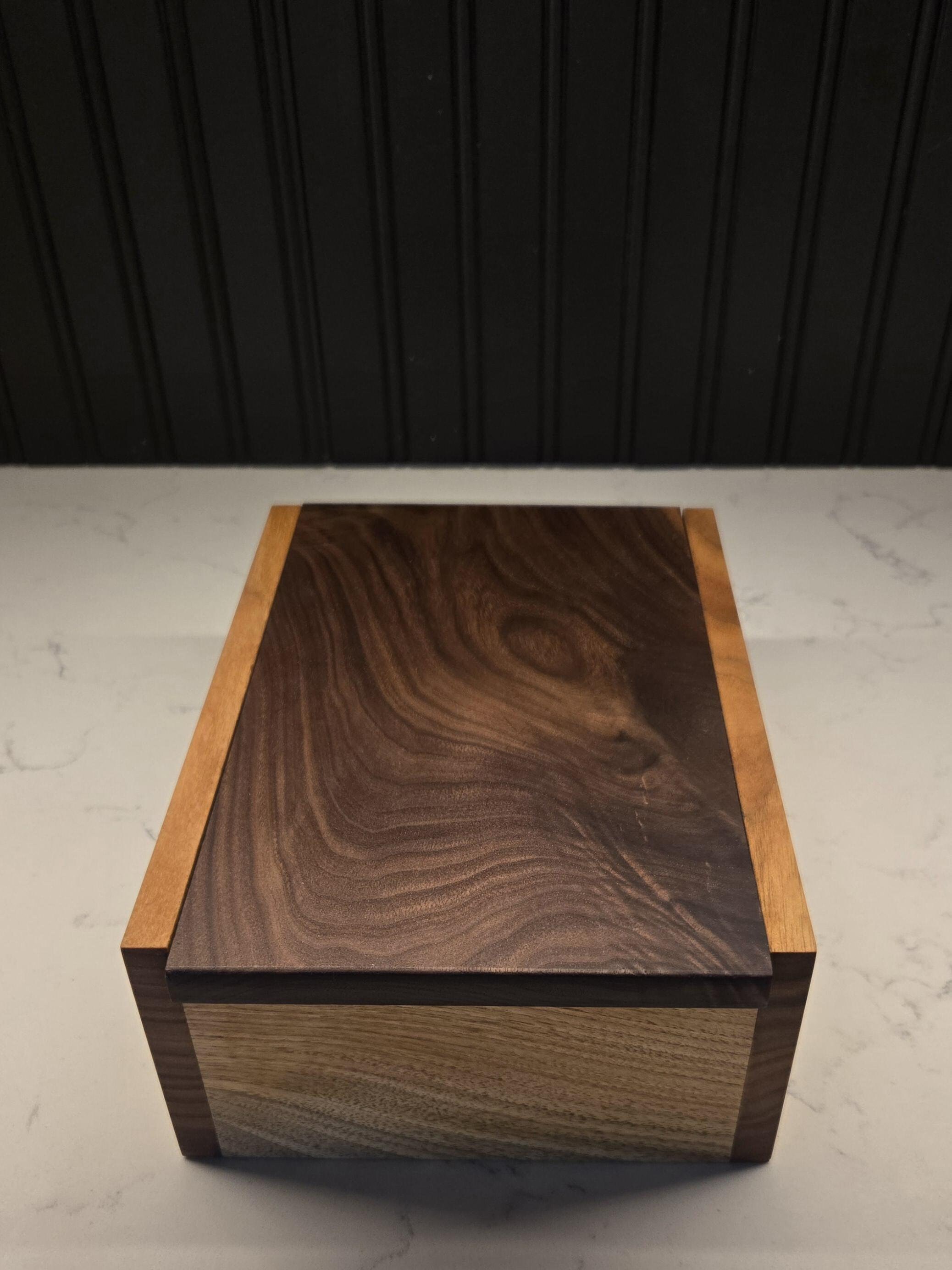 Butternut With Walnut Lid Wooden Box - Etsy