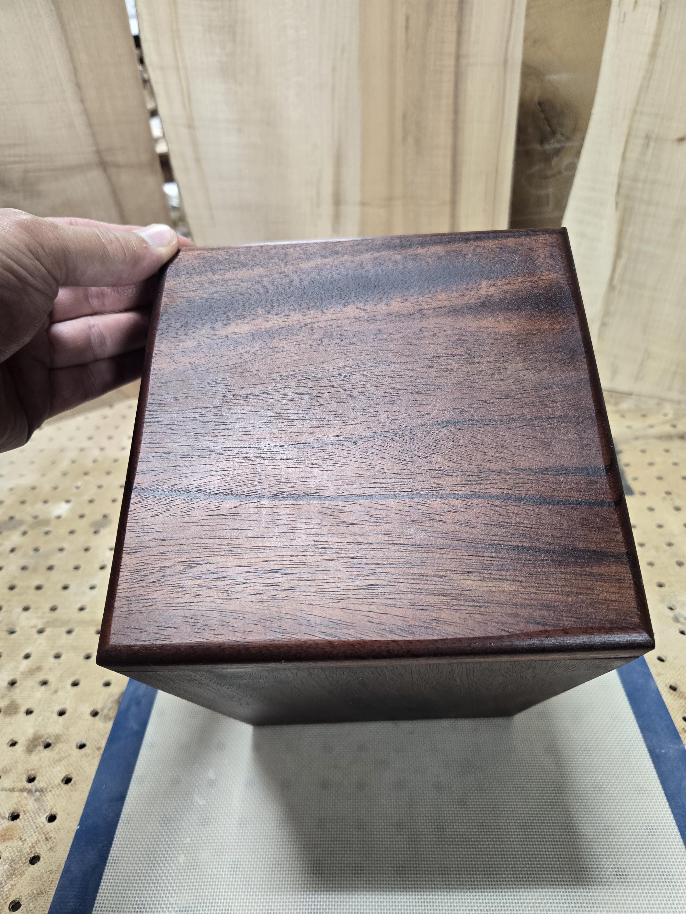 Mahogany Cremation Box Interment Box - Hand Crafted - Etsy