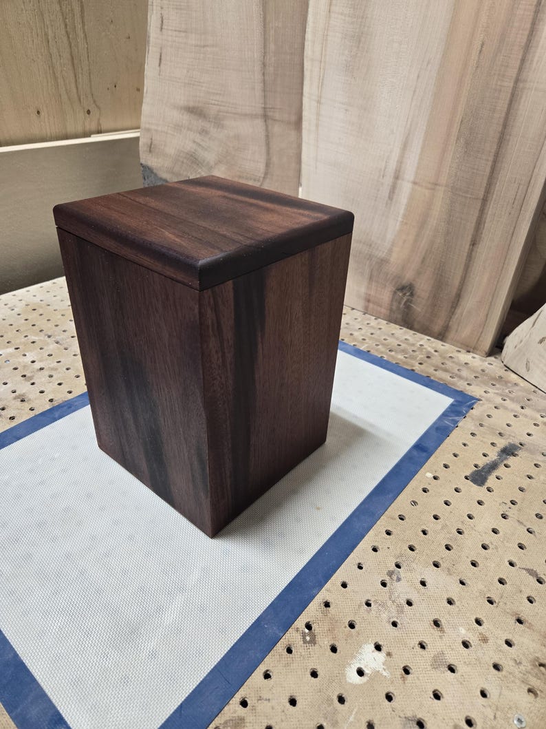 Mahogany Cremation Box Interment Box - Hand Crafted - Etsy