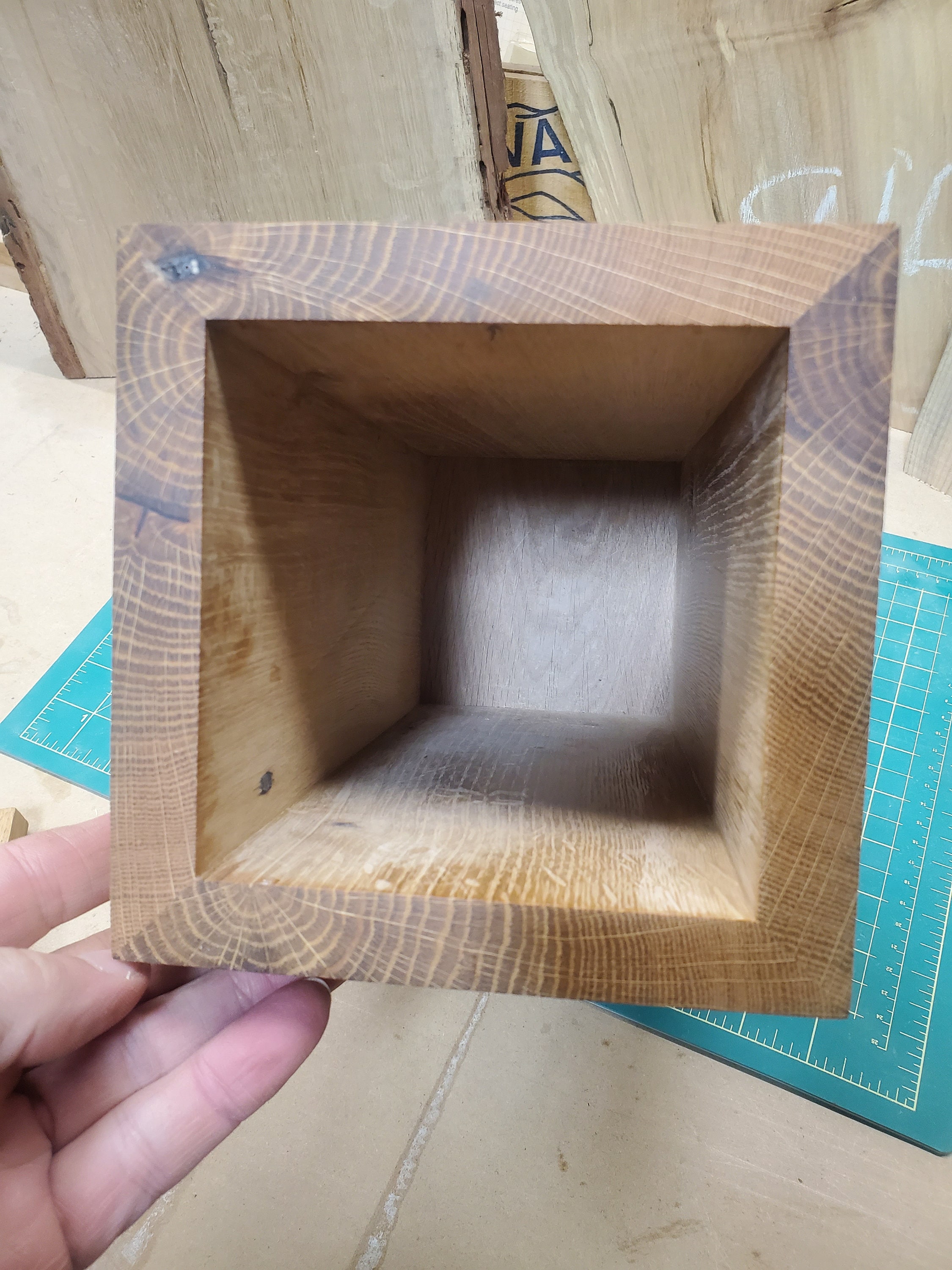 White Oak Cremation Box Internment Box Hand Crafted - Etsy