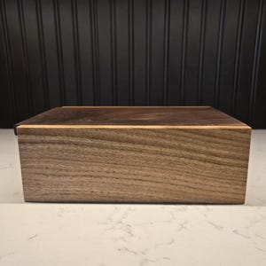 Butternut With Walnut Lid Wooden Box - Etsy