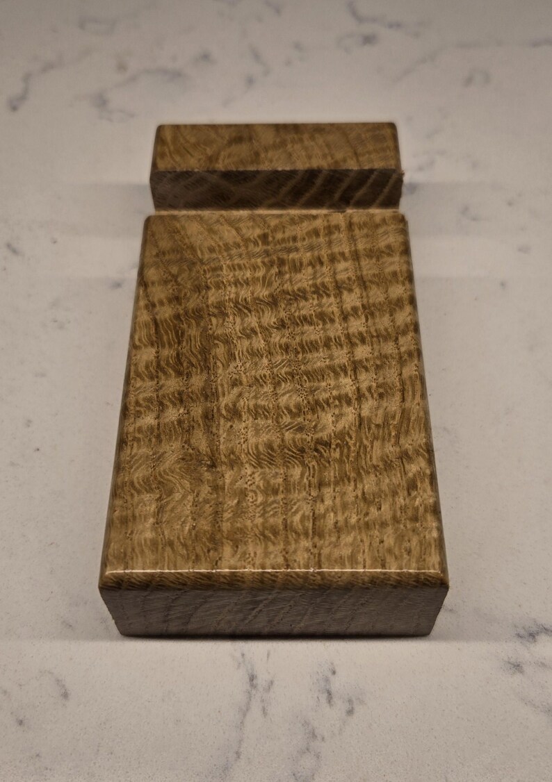 Exotic Wood Phone Stand - Curly White Oak - Etsy