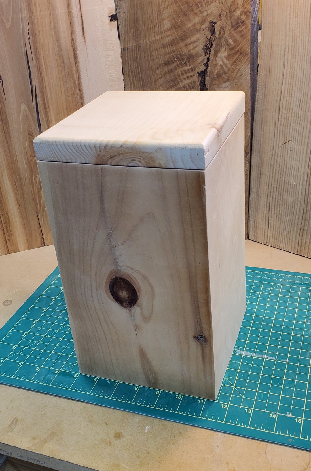 White Pine Cremation Box Internment Box Hand Made Crafted - Etsy