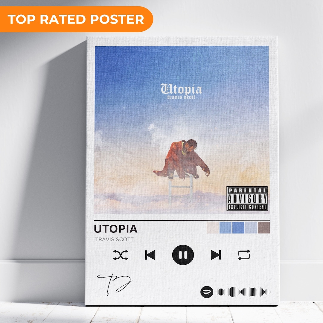 Travis Scott Poster Album Cover Rapper Poster Music Plaque - Etsy