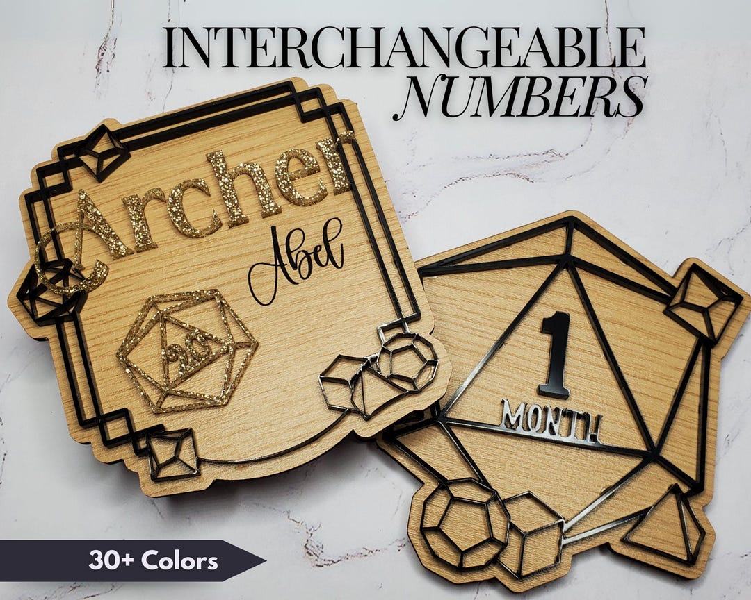 Dnd Baby Milestone Cards Dragon Baby Shower Gift Nerdy Baby Gift Dragon ...