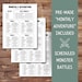 Editable Dnd Cleaning Checklist Game ADHD Cleaning List Printable Kid ...