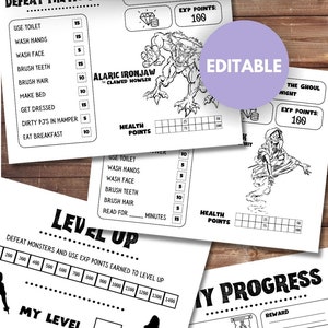 Editable Kid Daily Routine for Kid Morning Routine Checklist Bedtime ...