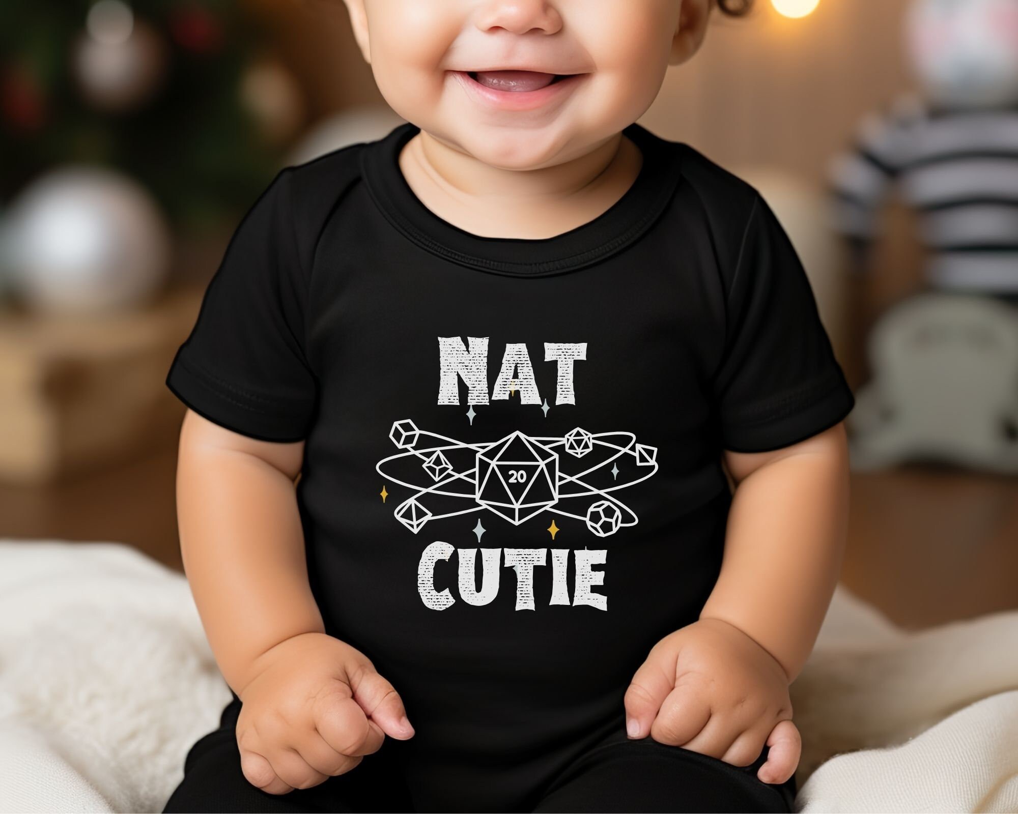 Nat 20 Dnd Baby Gift Nerd Baby Dnd Outfit Baby Dragon Shirt D&D Baby ...