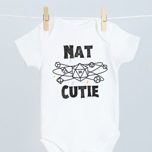Nat 20 Dnd Baby Gift Nerd Baby Dnd Outfit Baby Dragon Shirt D&D Baby ...