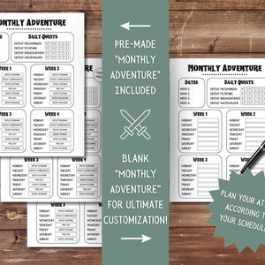 ADHD Cleaning Checklist Game ADHD Kid Chore List Printable Dnd Chore ...